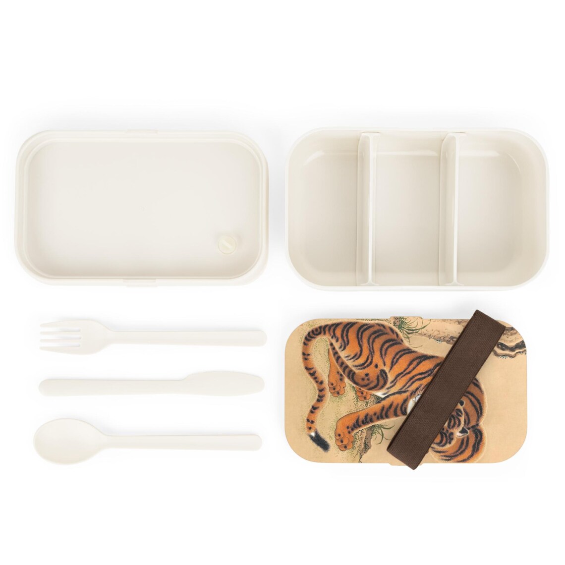 Tiger Lunch Box Japanese Bento Box Set Men Lunchbox Asian Art Lover ...
