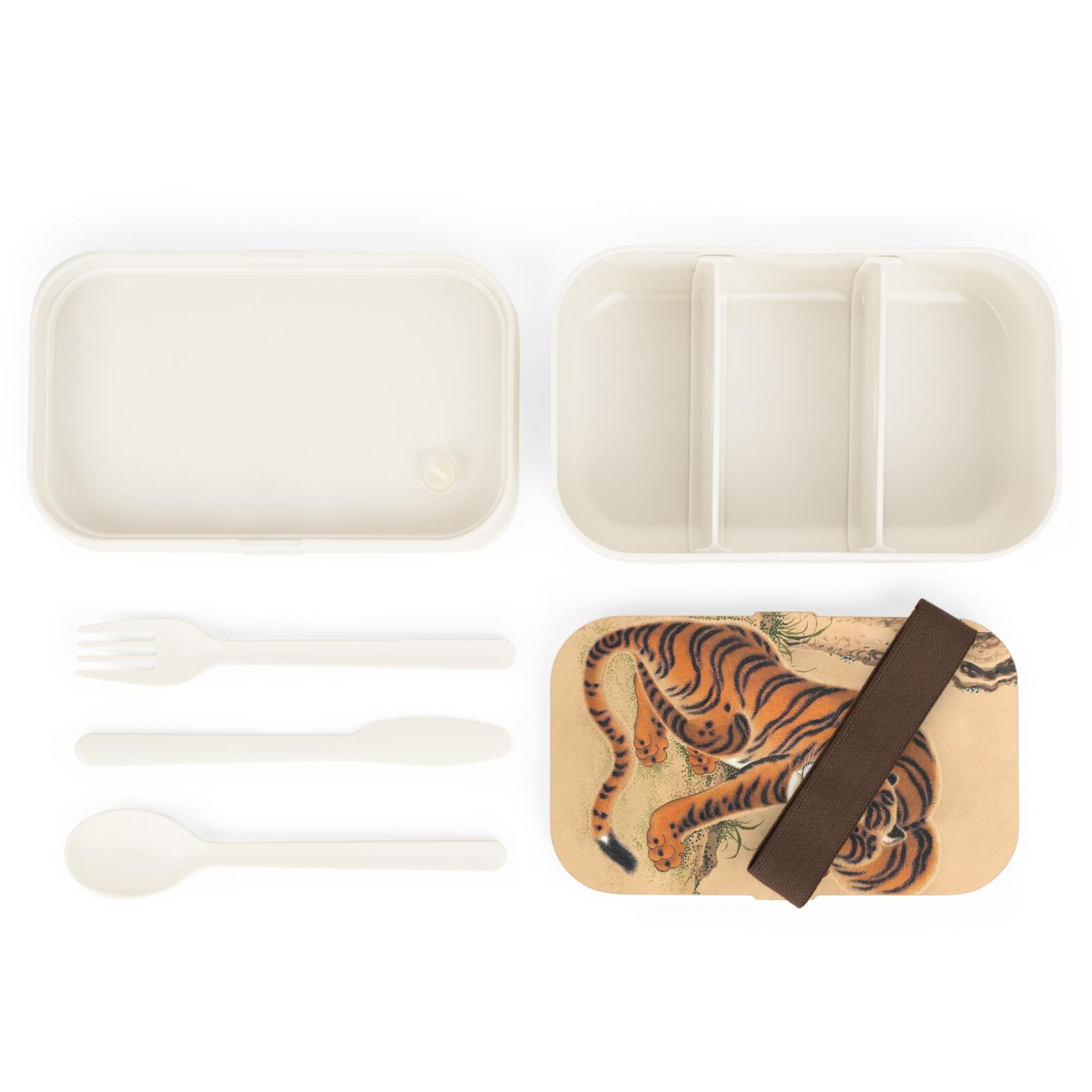 Tiger Lunch Box Japanese Bento Box Set Men Lunchbox Asian Art Lover ...
