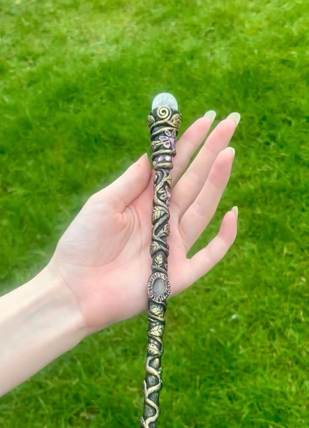 Magic Wand, Witch Wand, Crystal Wand, Wooden Wand, Wicca, Wizard Wand ...