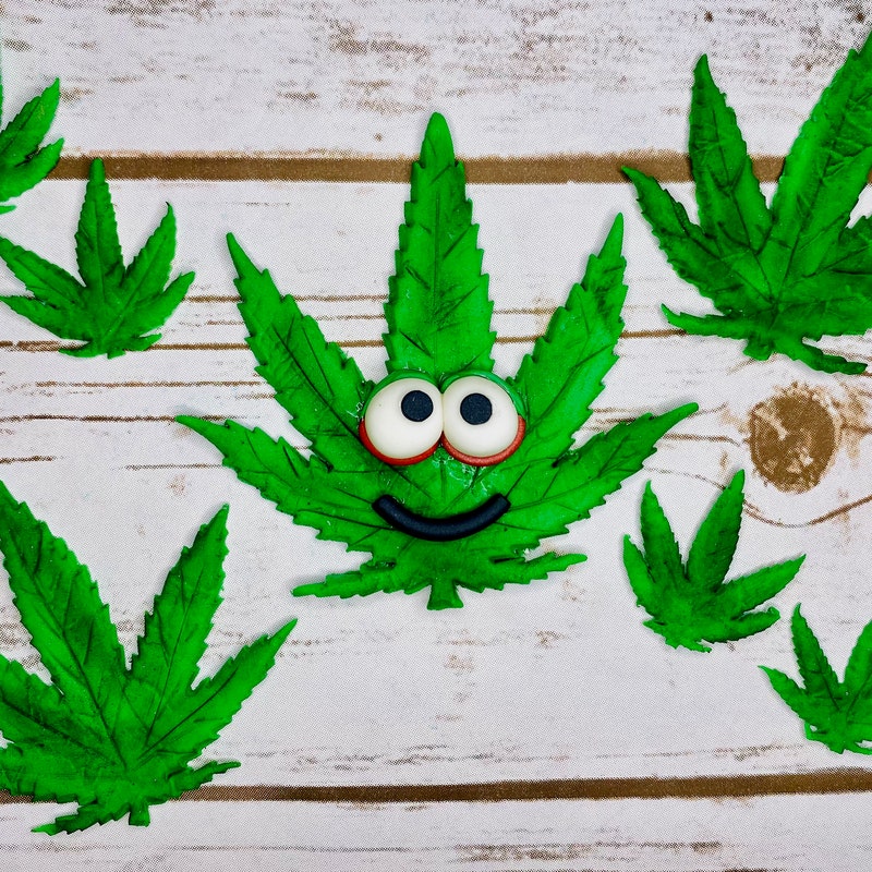 Weed Cake Topper - Etsy