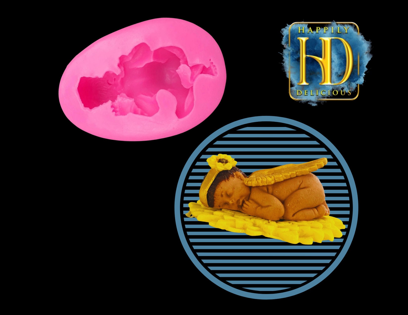 Sleeping Baby Silicone Mold - Etsy