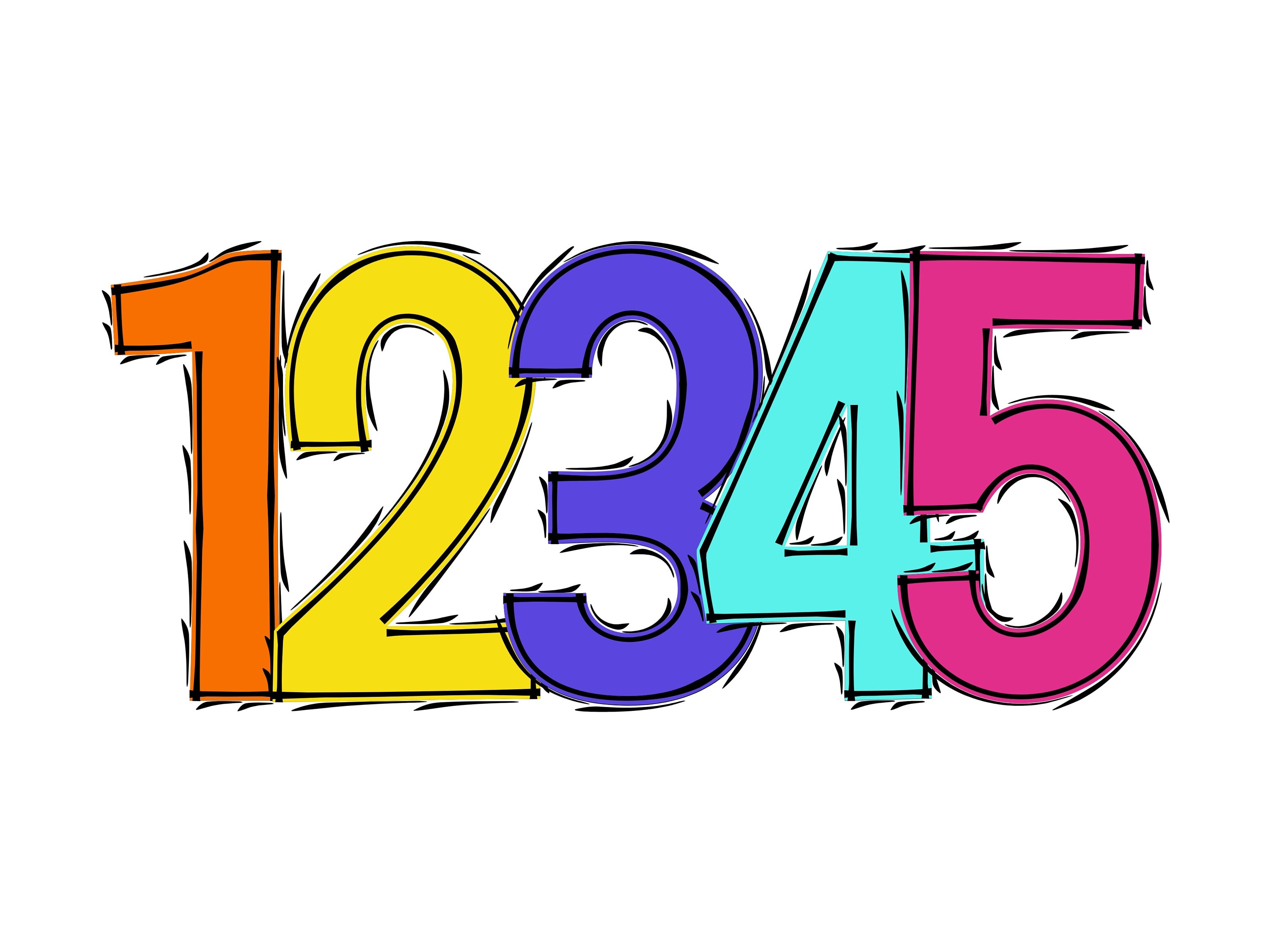 Childish Glee ABC Alphabet Clipart Commercial Use, 5 Bright Colors PNG ...