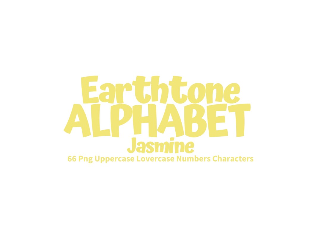 Jasmine Yellow Alphabet Clipart for Commercial Use Print on Demand Pod ...