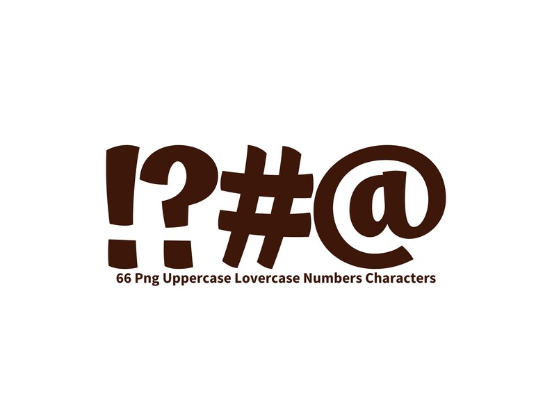 Brown Alphabet Png Clipart Commercial Use Print on Demand Pod ...
