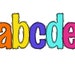 Childish Glee ABC Alphabet Clipart Commercial Use, 5 Bright Colors PNG ...