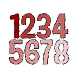 Crimson Red Alphabet Clipart for Commercial Use, Red Tones ...