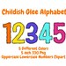 Childish Glee ABC Alphabet Clipart Commercial Use, 5 Bright Colors PNG ...
