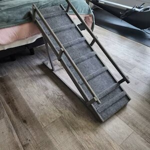 12x56 Adjustable Ramp 2 Side Rails Carpet Traction Bumps Small to ...