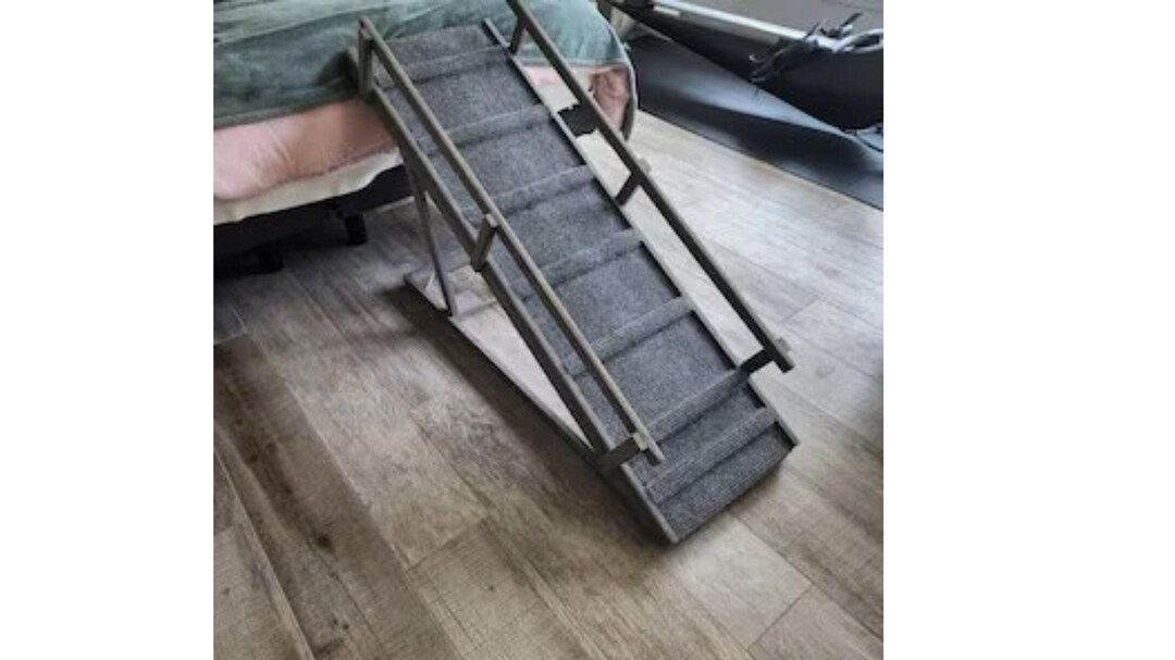 16"x52" Adjustable Pet Ramp – 20", 24", 28" Heights, Two Side Rails ...