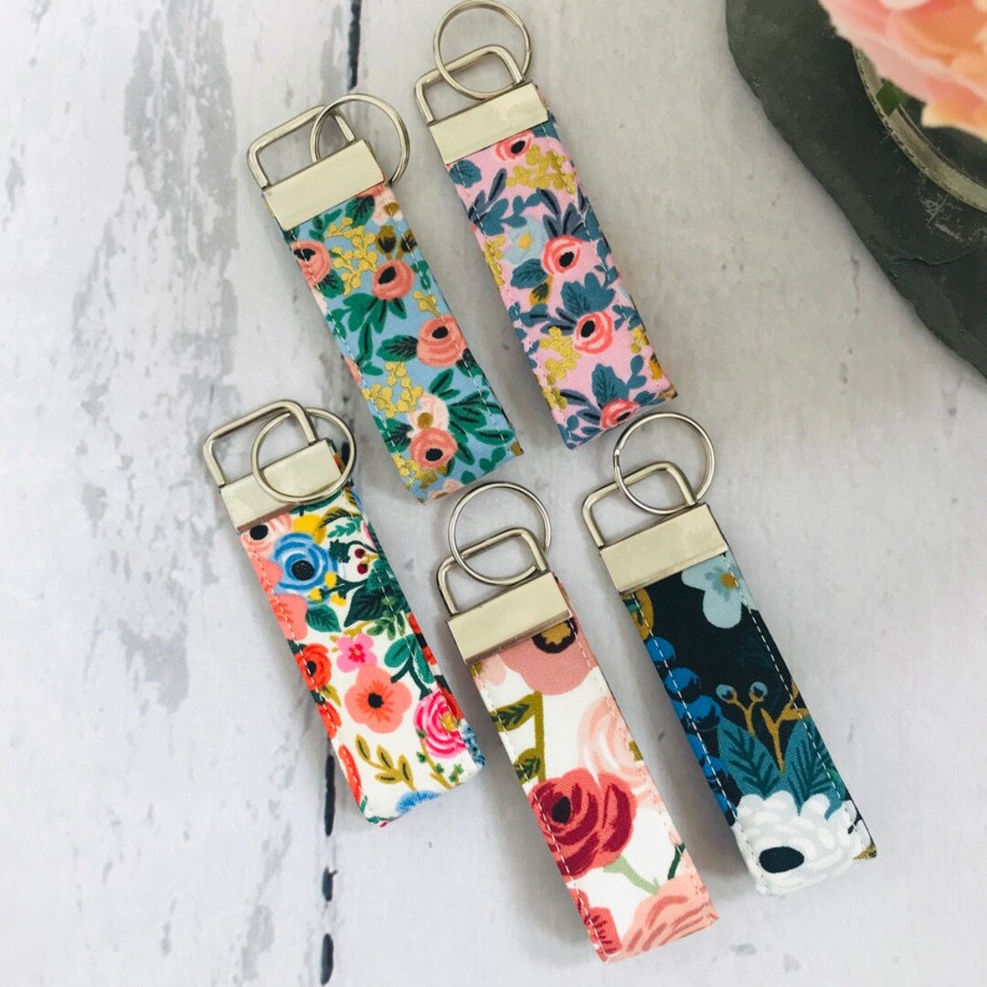 Rifle Paper Company Fabric Key Fob, Pretty Key Fob, Fabric Key Fob ...