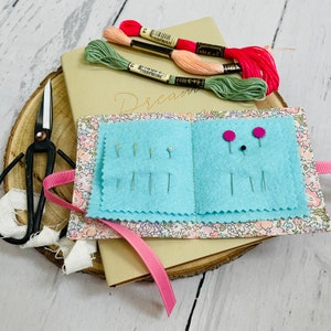 Liberty Needle Case, Sewing Case, Sewing Gift, Embroidery Case, Hobby ...