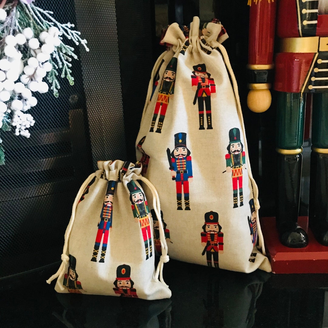 Christmas Soldier Nutcracker Drawstring Bag, Christmas Eve Gift, Gift ...