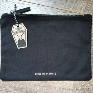 Cute Ghost Pencil Case Goth Makeup Bag Halloween Stationery Alternative ...