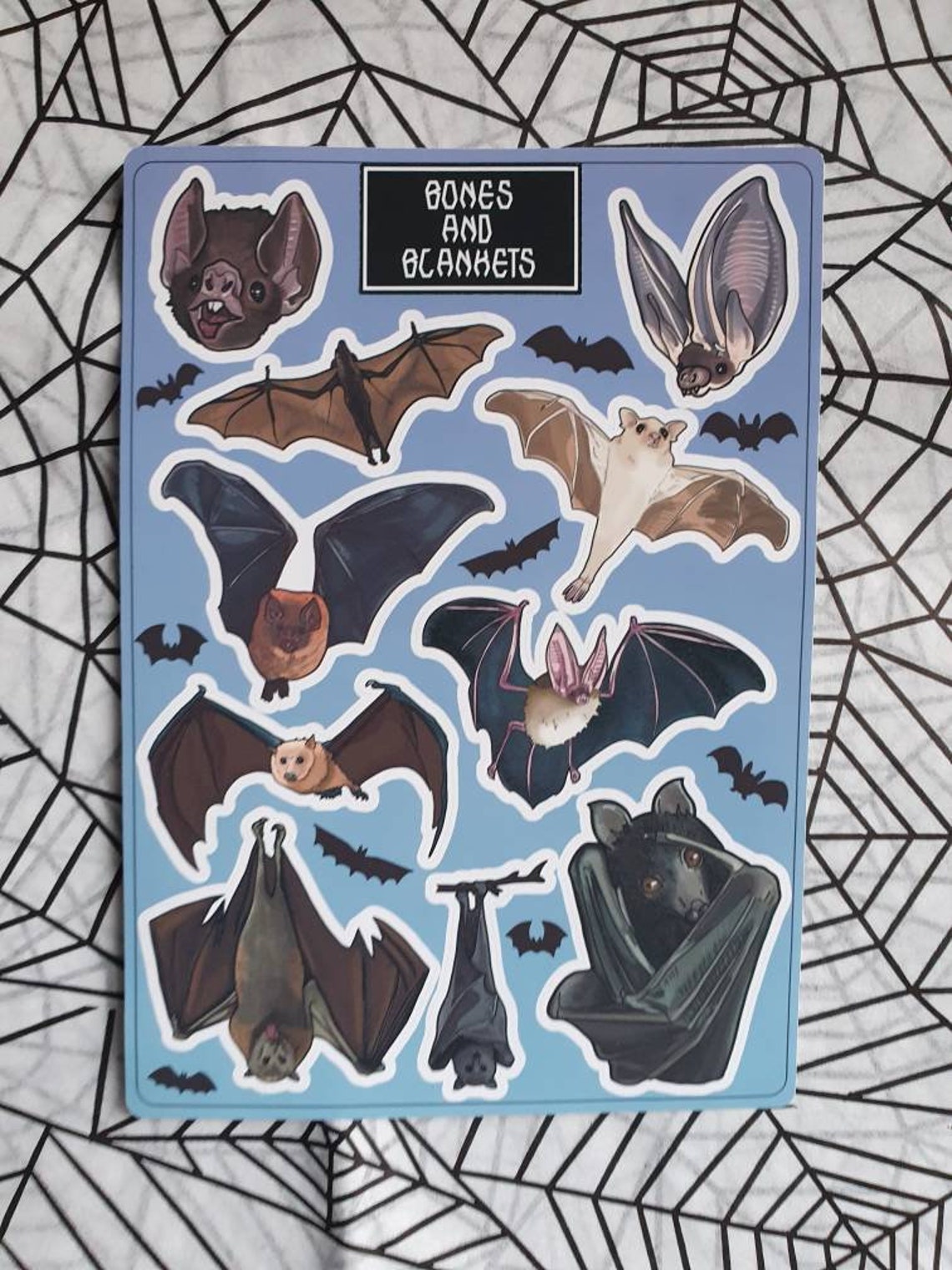 Bats Sticker Sheet Animal Planner Stickers Matte Vinyl - Etsy UK