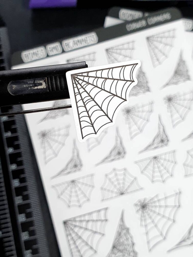 Cobweb Corners Planner Stickers Spider Web Stickers Gothic - Etsy UK