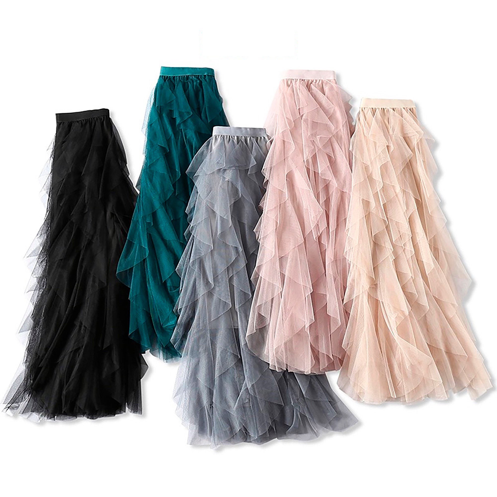 Romantic Layered Tulle Skirt Bridesmaid Tulle Skirt Fast Etsy