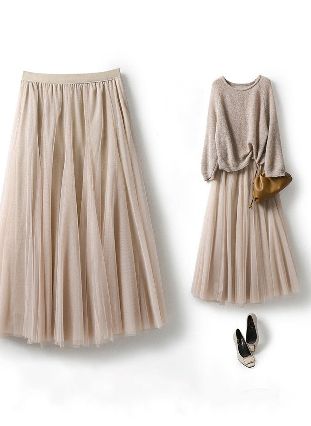 Double Layer Tulle Maxi Full Skirt Fluffy Long Tulle Skirt - Etsy