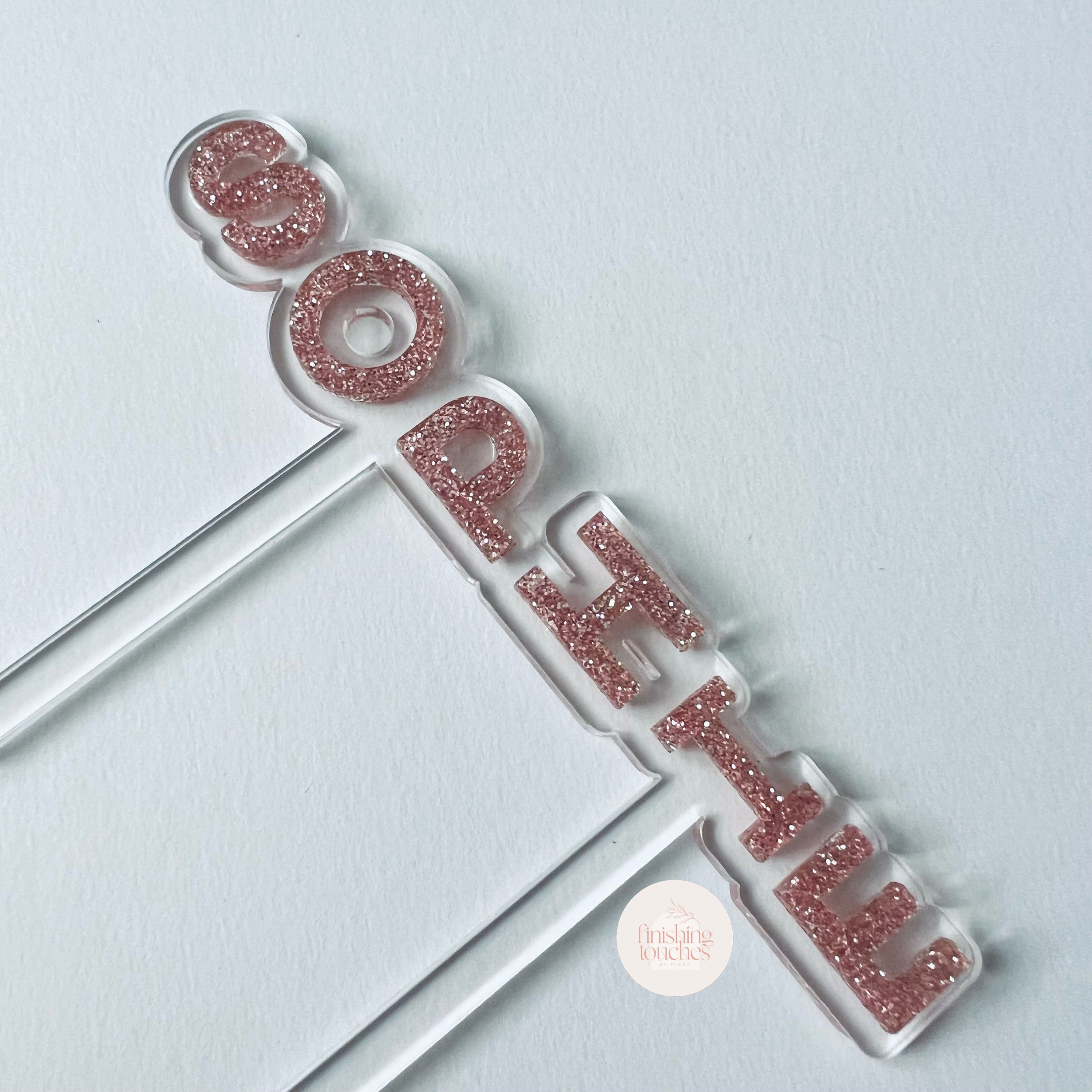 Acrylic Floating Cake Topper Personalised Name and Age - Etsy