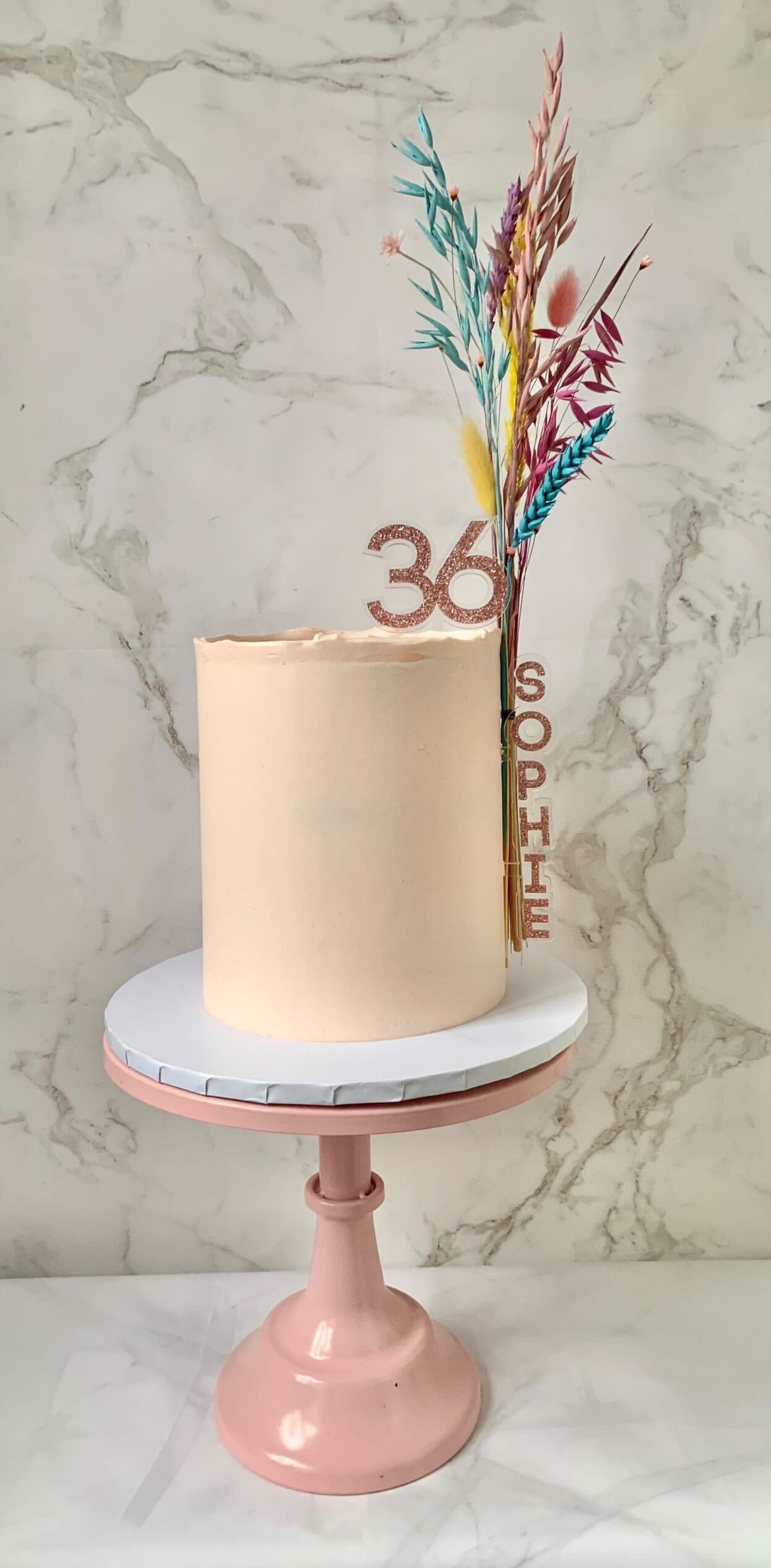 Acrylic Floating Cake Topper Personalised Name and Age - Etsy