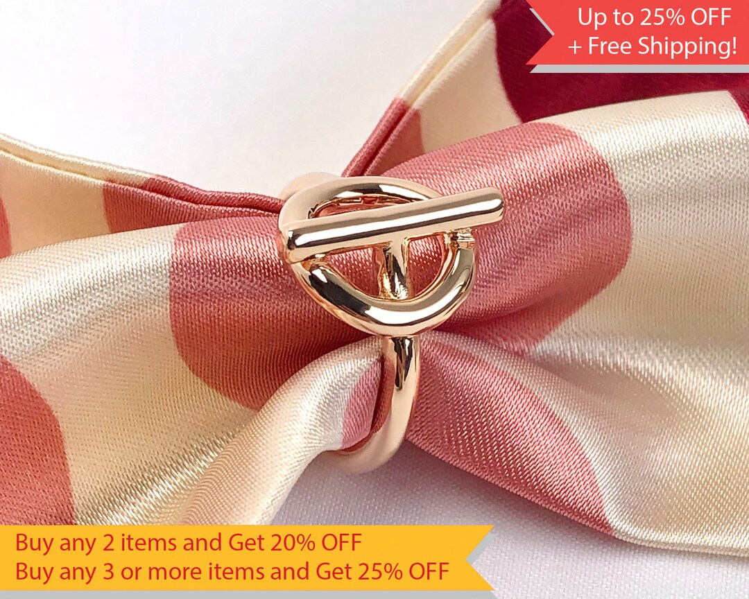 Scarf Ring, Medium Ring, Vintage Style Ring, Fashion Ring, Smooth Scarf ...