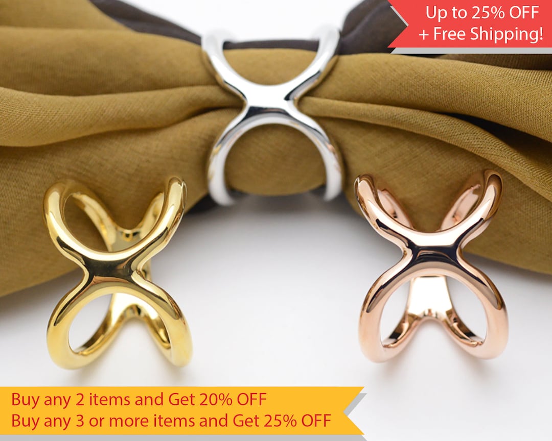 Scarf Ring, Medium Ring, Vintage Style Ring, Wedding Scarf Ring, Bridal ...