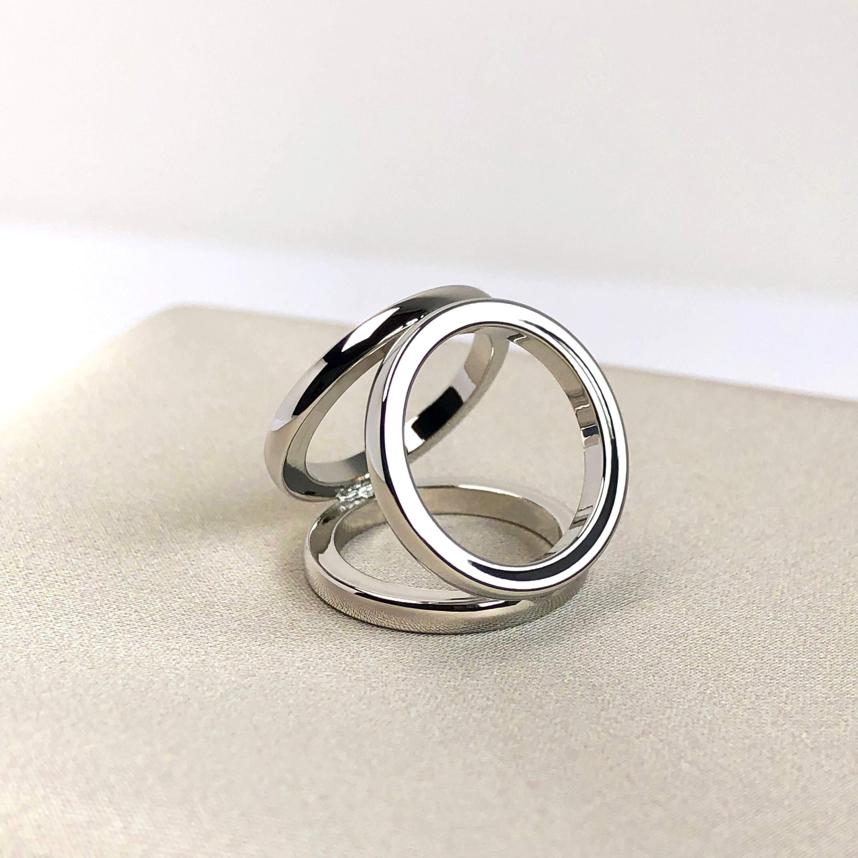 Triangle Scarf Ring Small Ring Vintage Style Ring Smooth - Etsy