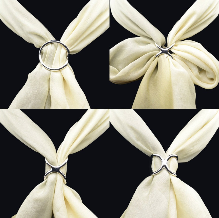 Scarf Ring, Medium Ring, Vintage Style Ring, Wedding Scarf Ring, Bridal ...