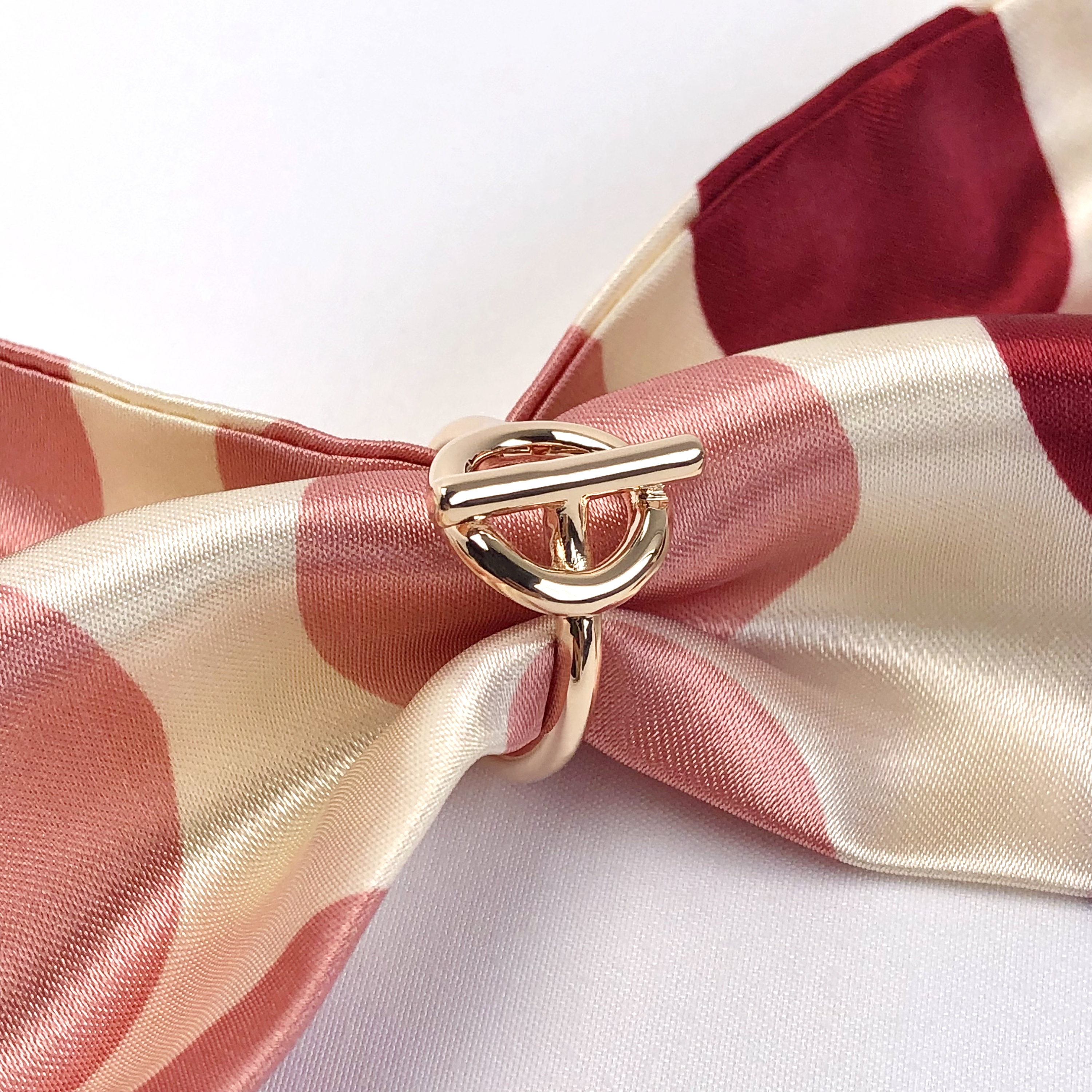 Scarf Ring, Medium Ring, Vintage Style Ring, Fashion Ring, Smooth Scarf ...