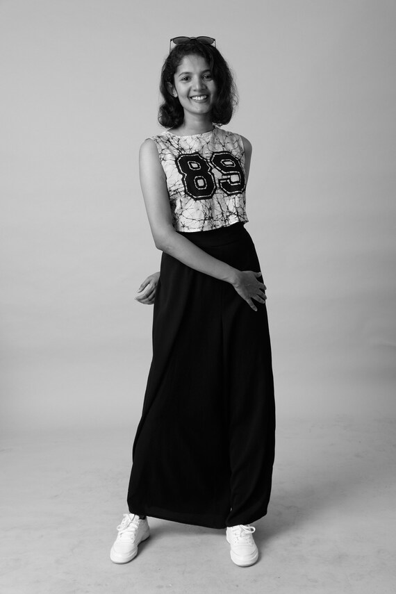 Crop Top Women's Handmade Batik Sports Number Design - Etsy UK