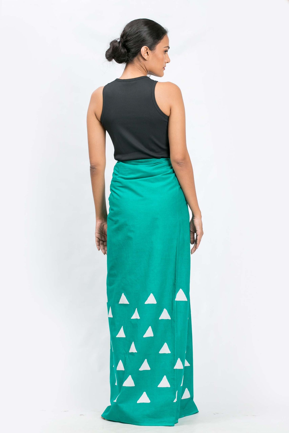 Batik Sarong Longyi Malong Unisex One Size Handmade Green Sarong - Etsy ...