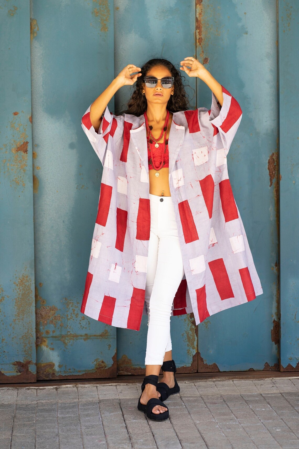 Batik Kimono Robe Kaftan Dress Autumn Wrap Jacket Women - Etsy