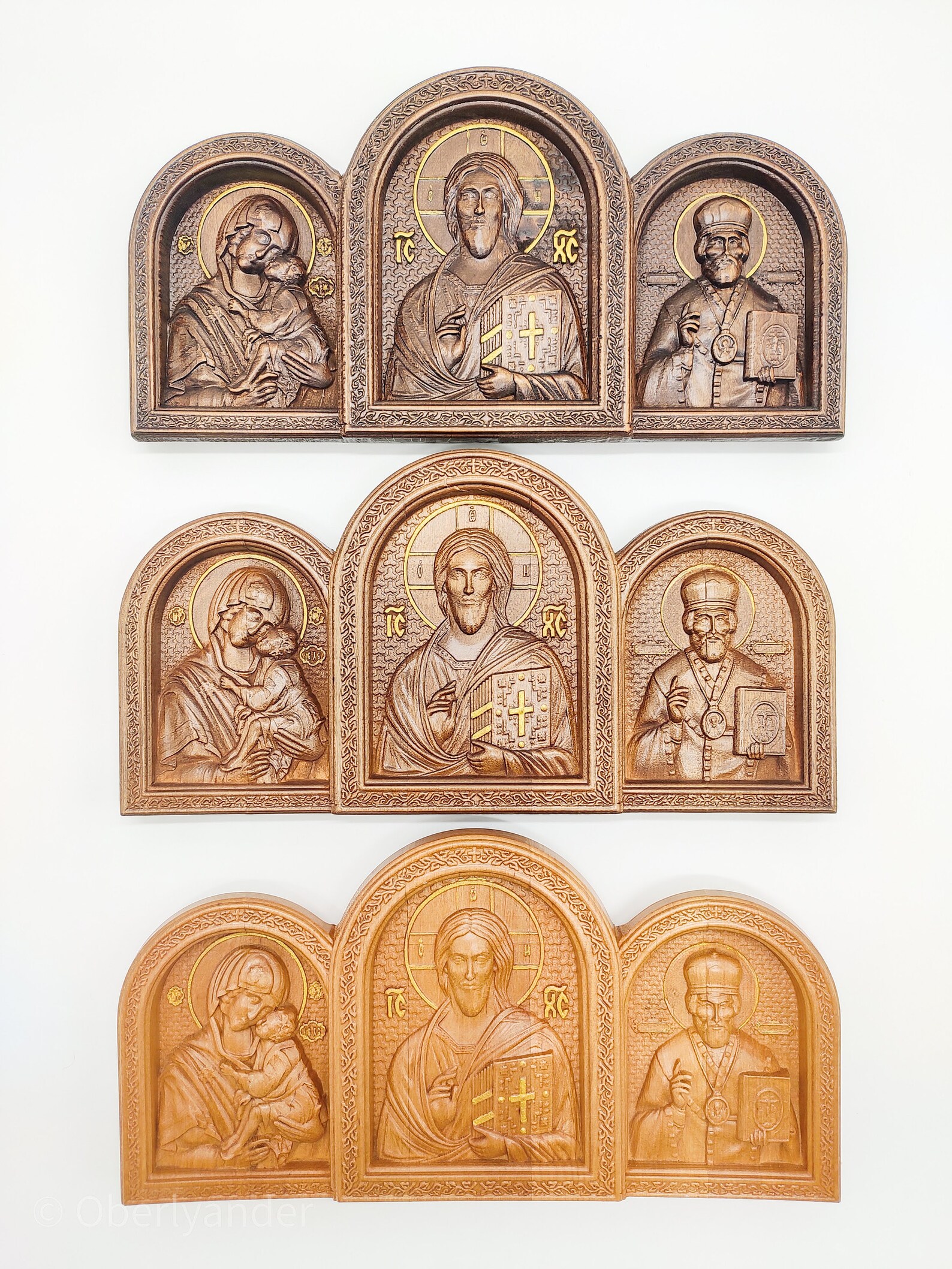 Triptych Wall Art Holy Family Triptych Mary Madonna - Etsy