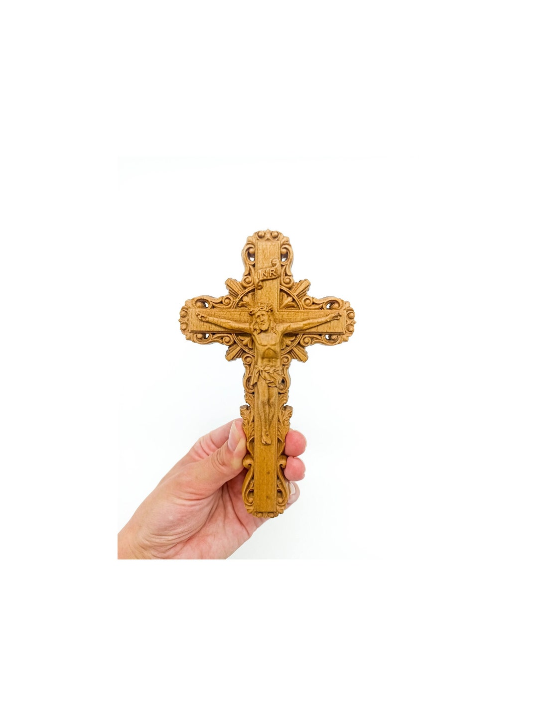 Jesus Christ, Wooden Crucifix, Carved Wooden Cross, Catholic Cross Wood ...