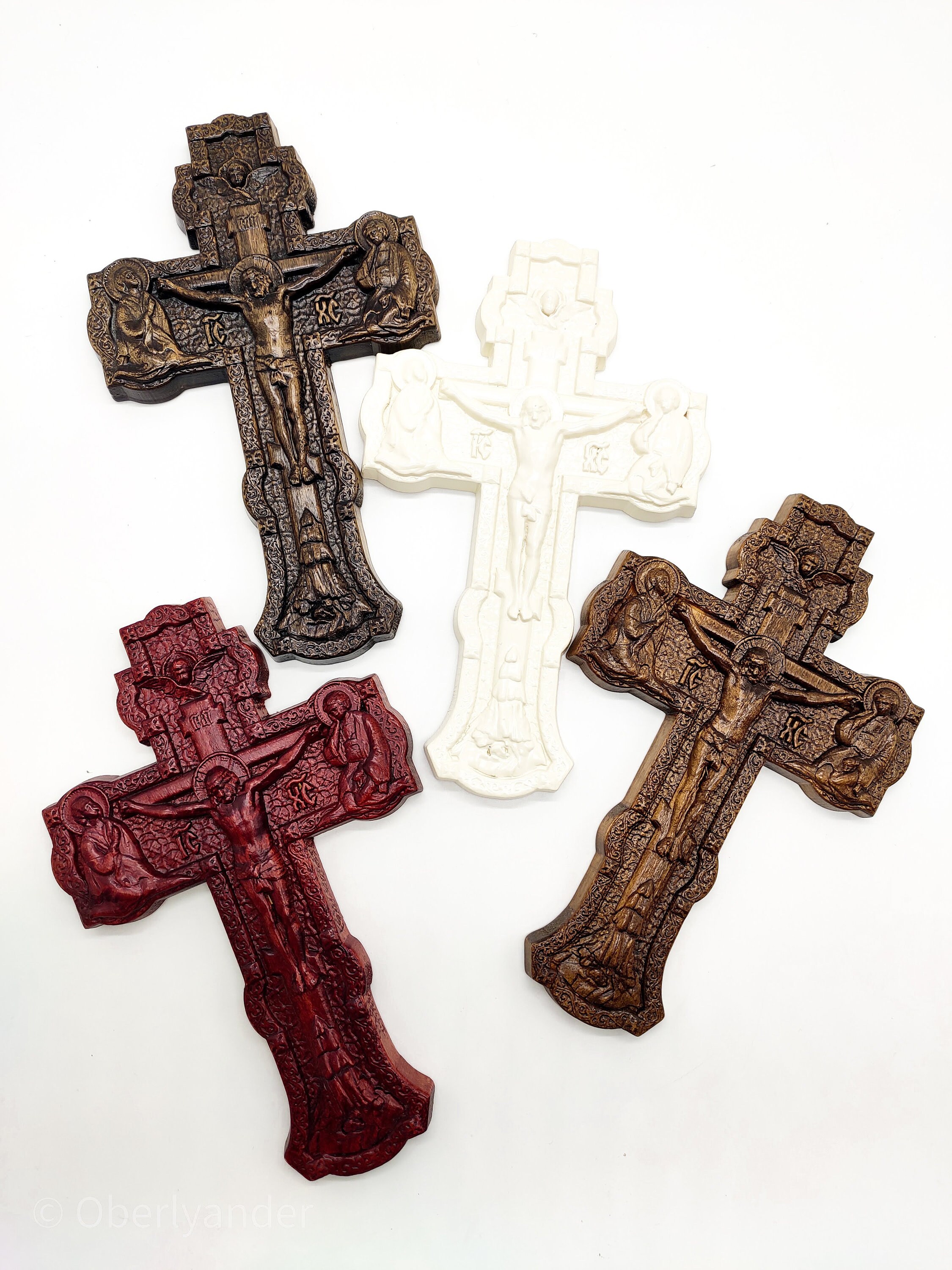 Wooden Crucifix Jesus Christ carved wooden cross Orthodox | Etsy