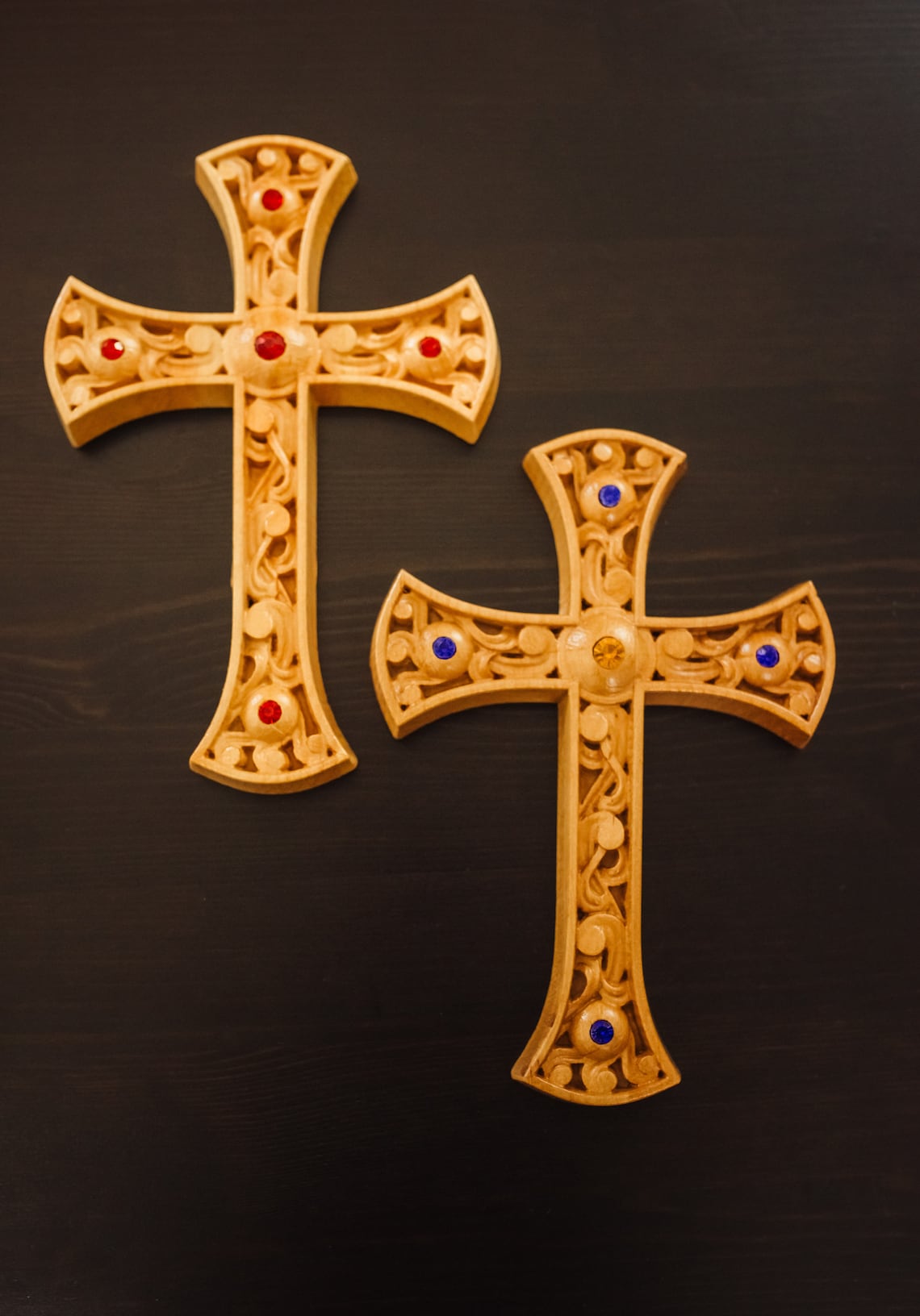 Small Cross Wooden Cross Carved Wooden Cross Crucifix | Etsy