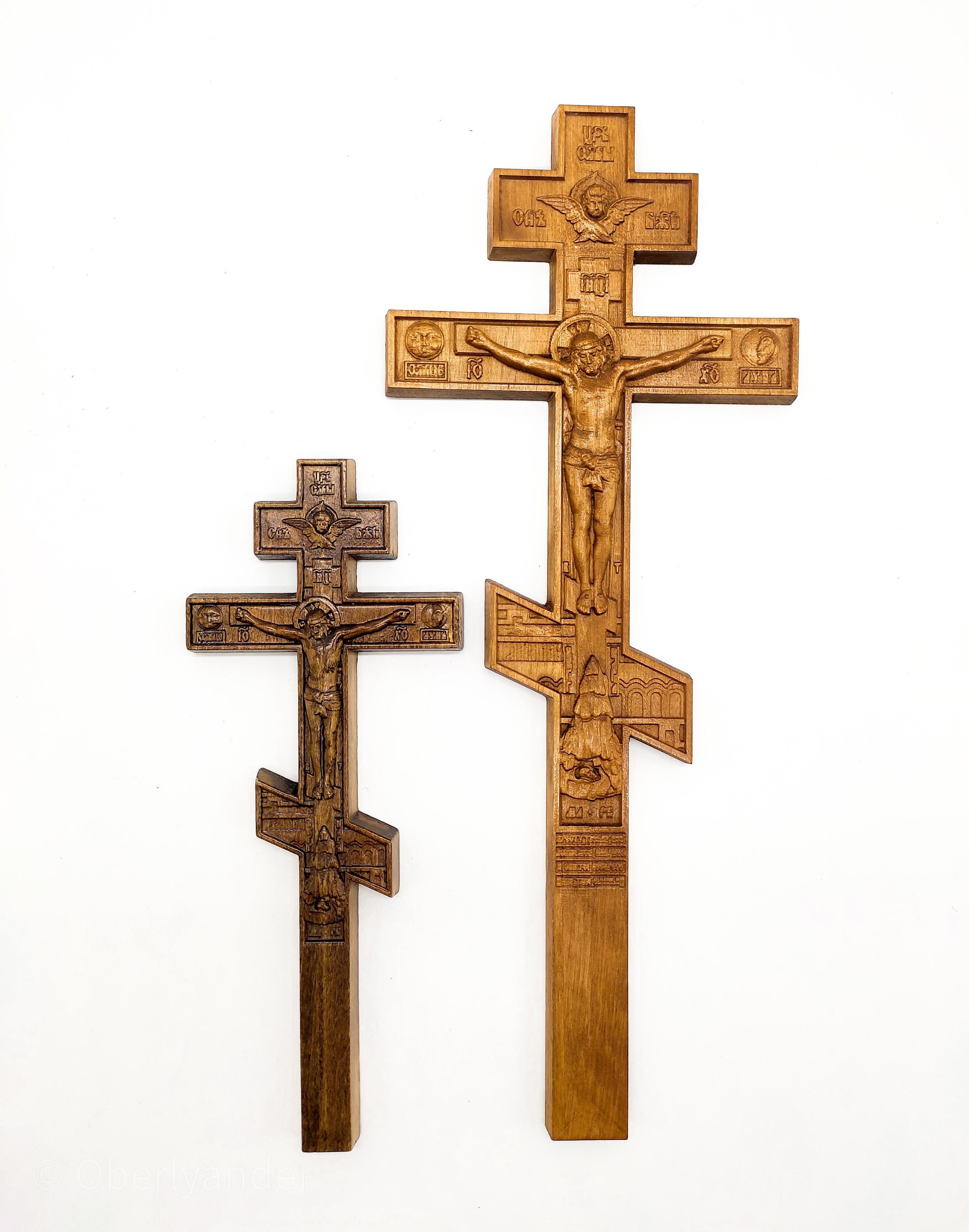 Crucifix Jesus Christian Cross Carved Wood Cross Wall | Etsy