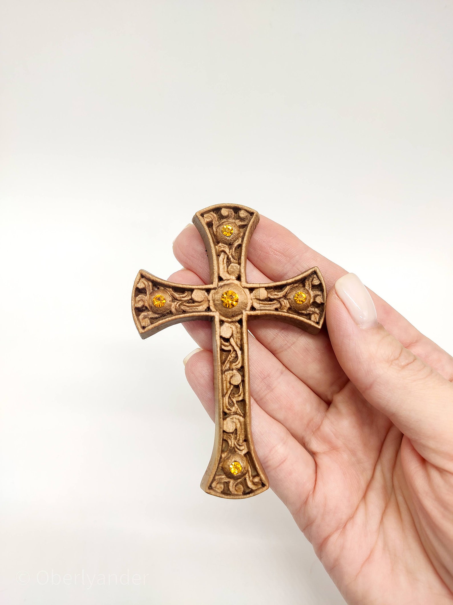 Small Cross, Wooden Cross, Carved Wooden Cross, Crucifix Catholic Cross ...