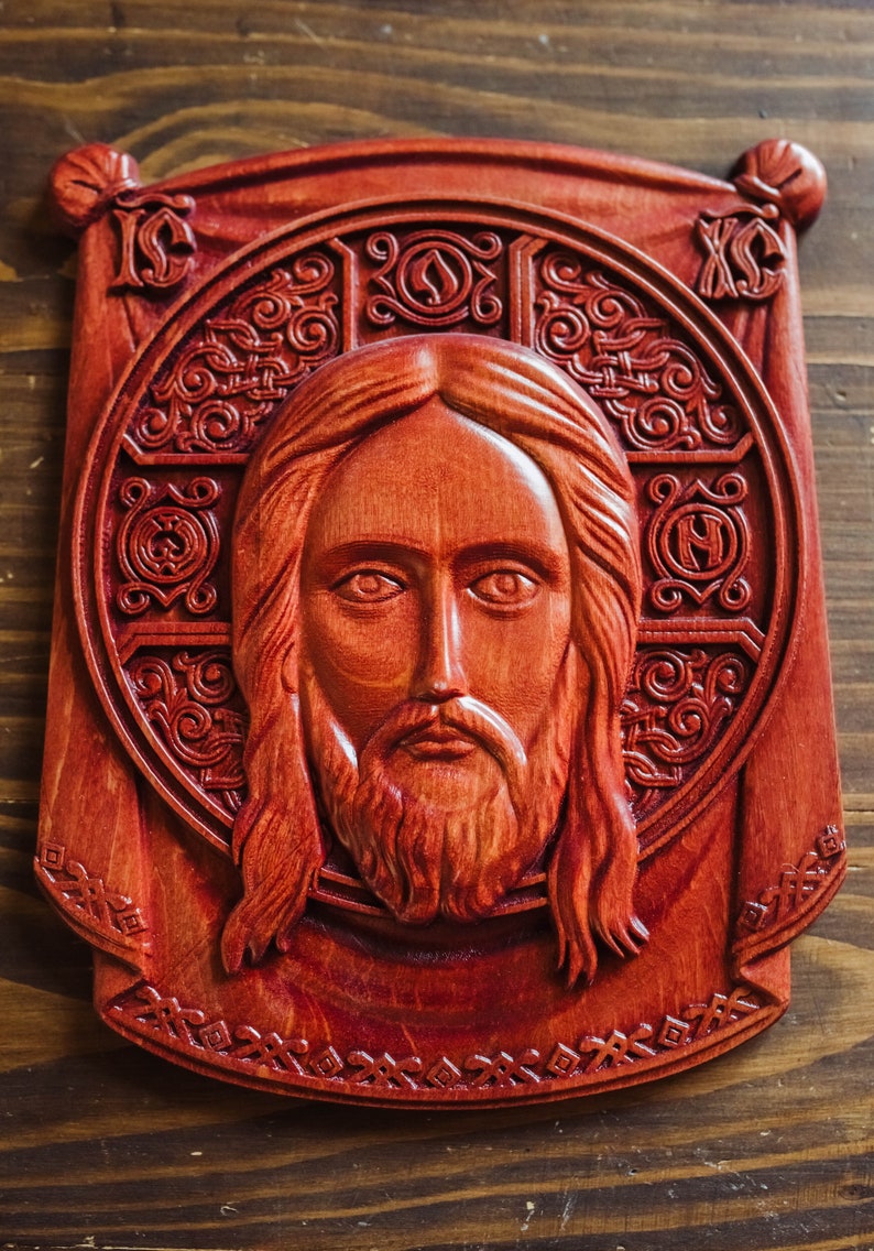Savior Icon Jesus Our Lord Icon Holy Face Christian Gifts - Etsy