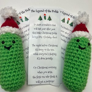 Crochet Christmas Pickle Tradition - Etsy