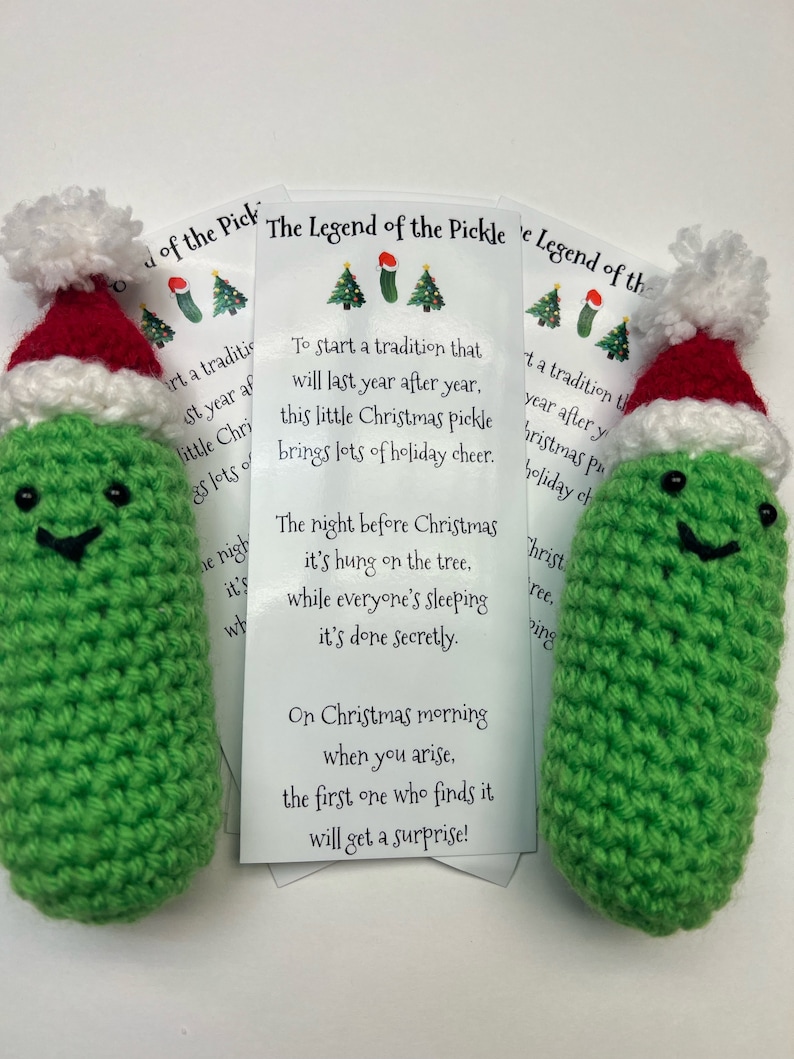 Crochet Christmas Pickle Tradition - Etsy