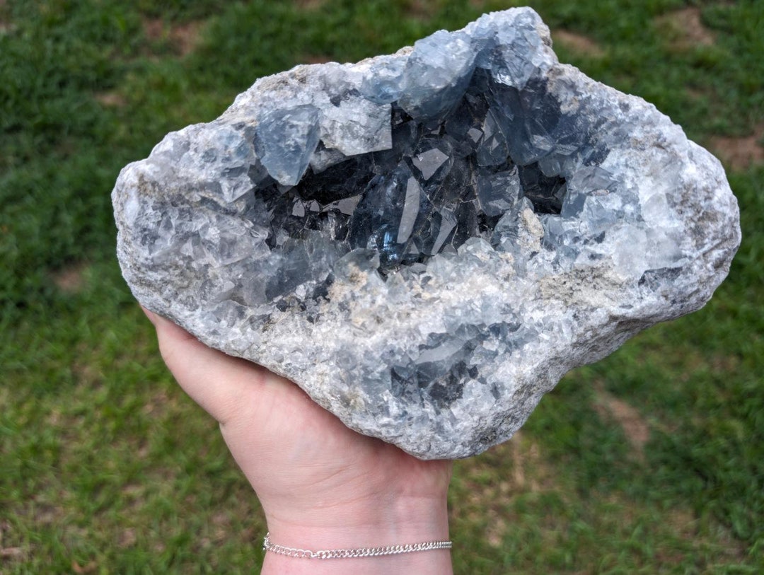 Large Celestite Display Piece - Etsy