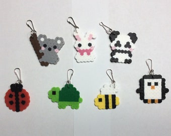 Animal Perler Bead Keychain - Etsy