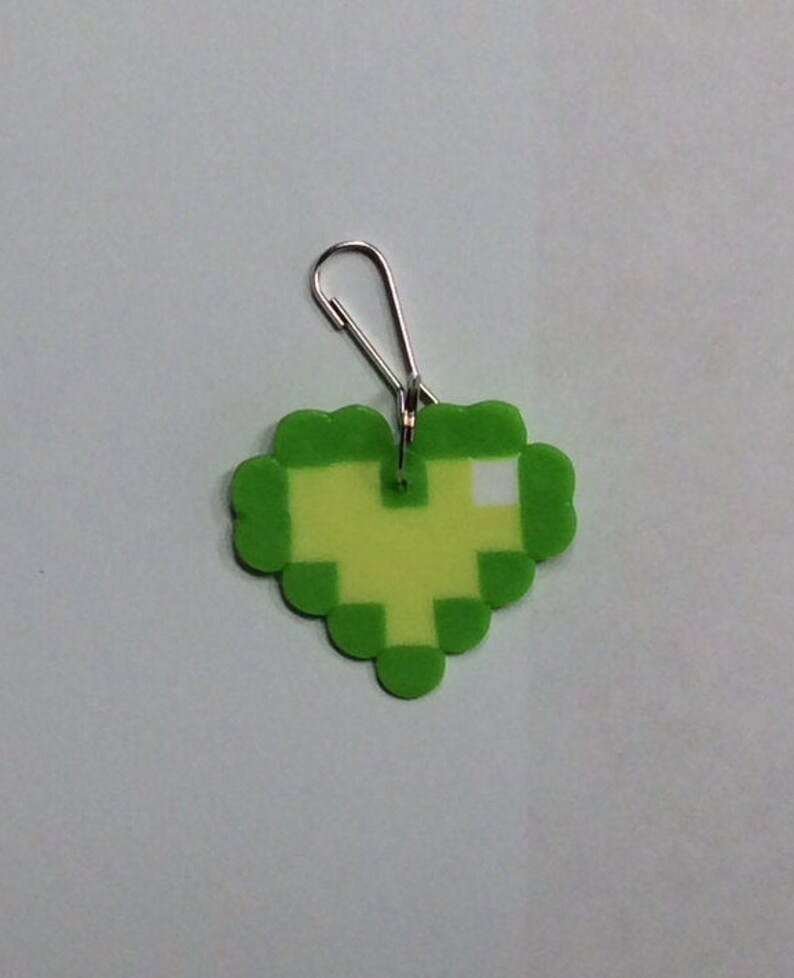 Heart Perler Bead Keychain - Etsy
