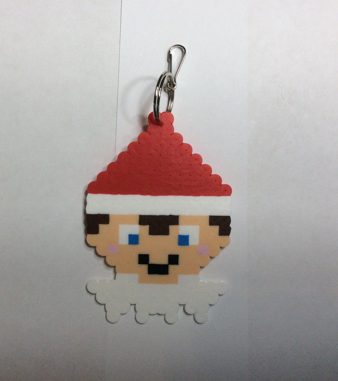 Elf Perler Bead Keychain - Etsy