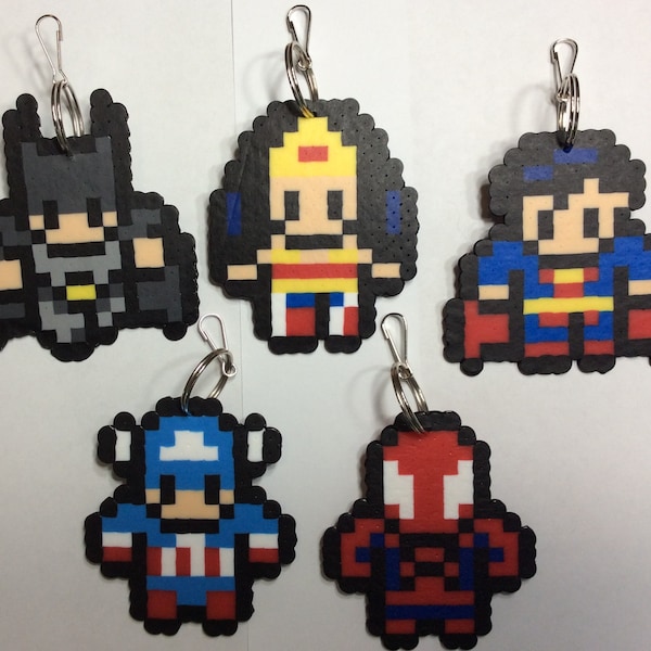 Perler Bead Keychain - Etsy