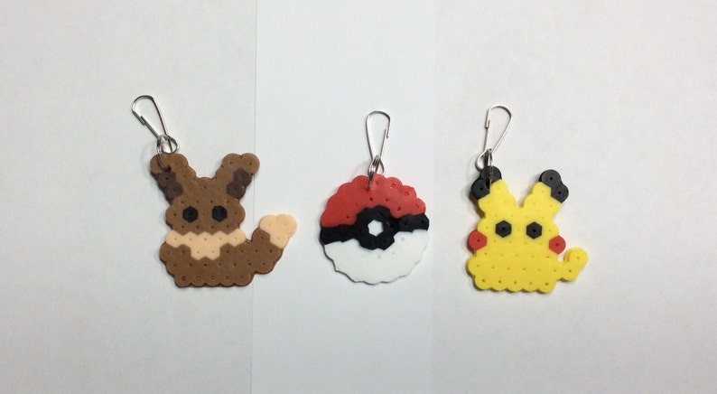 Pokemon Perler Bead Keychain - Etsy