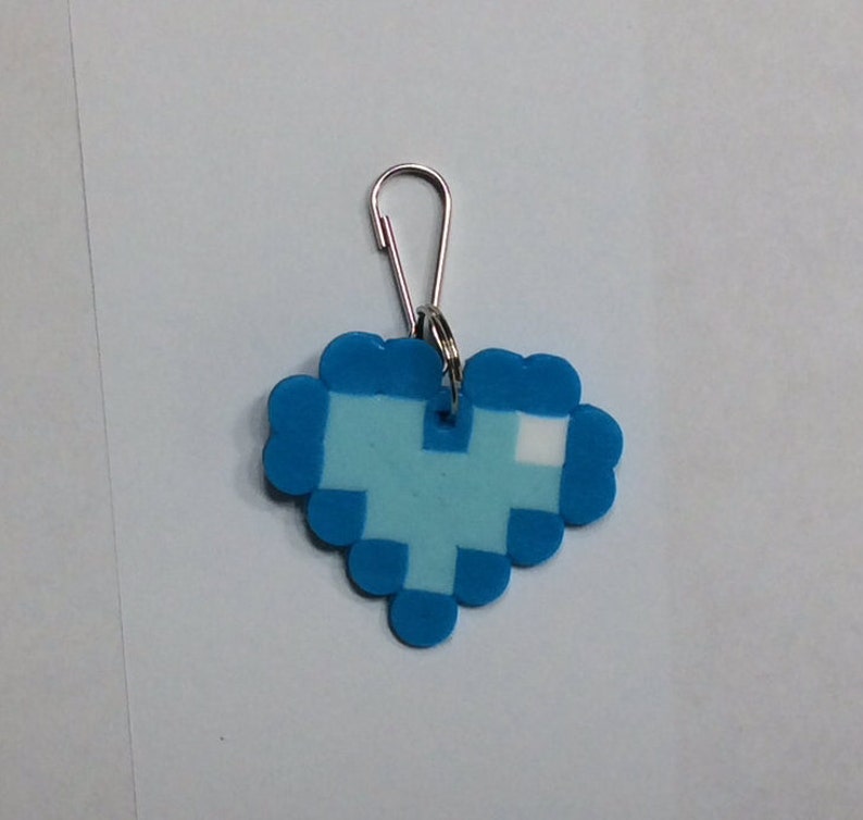 Heart Perler Bead Keychain - Etsy