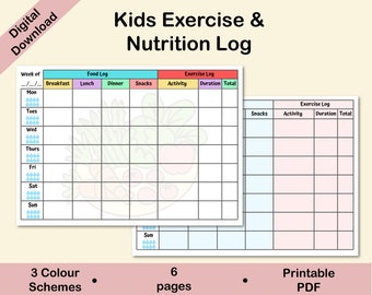 Daily Food Diary Printable A4 A5 Printable Daily Food - Etsy Ireland