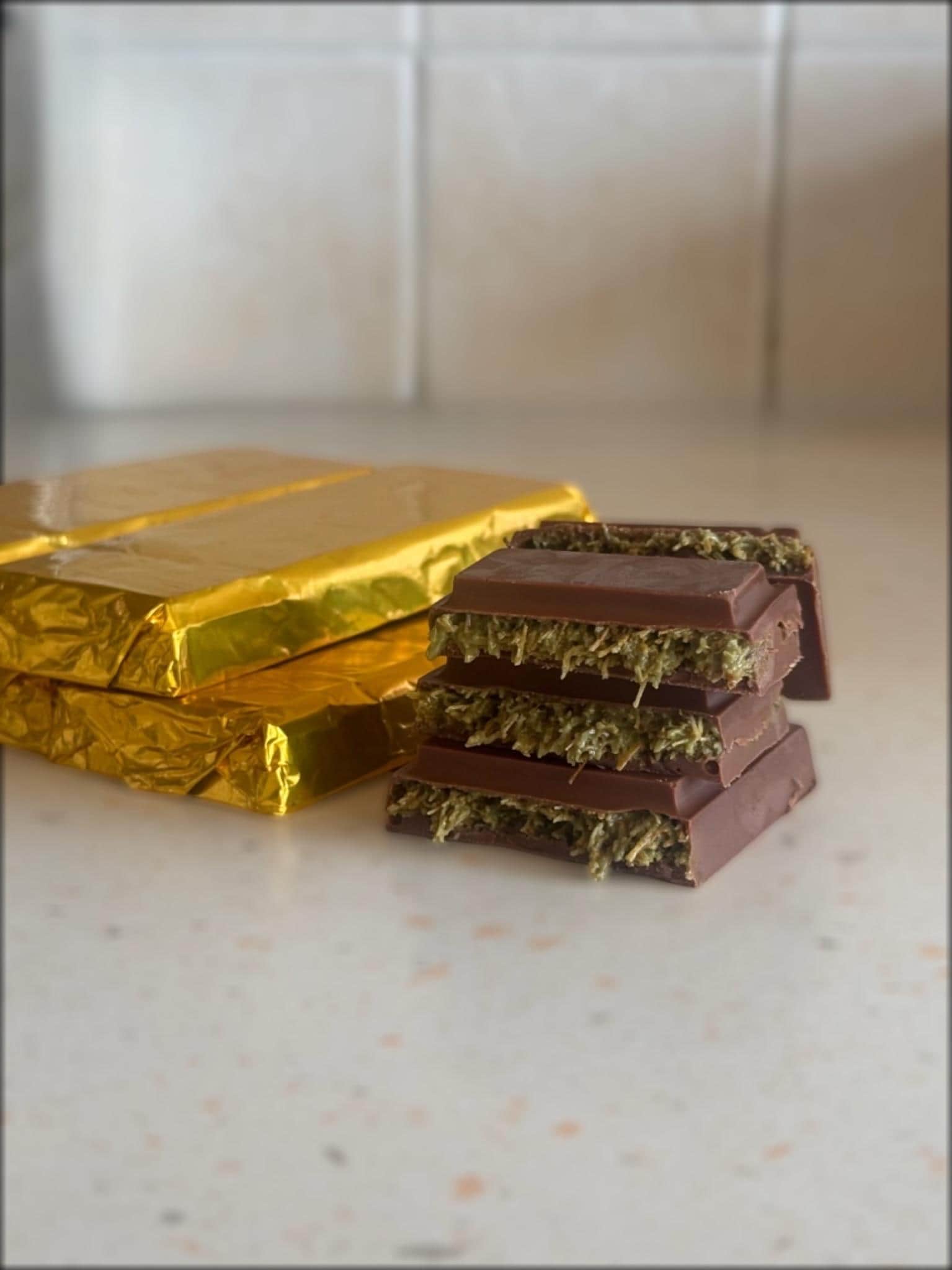 Viral Dubai Pistachio Kunafa Chocolate Mini Bar *EXTRA CRUNCHY* (70g X2) - Etsy UK