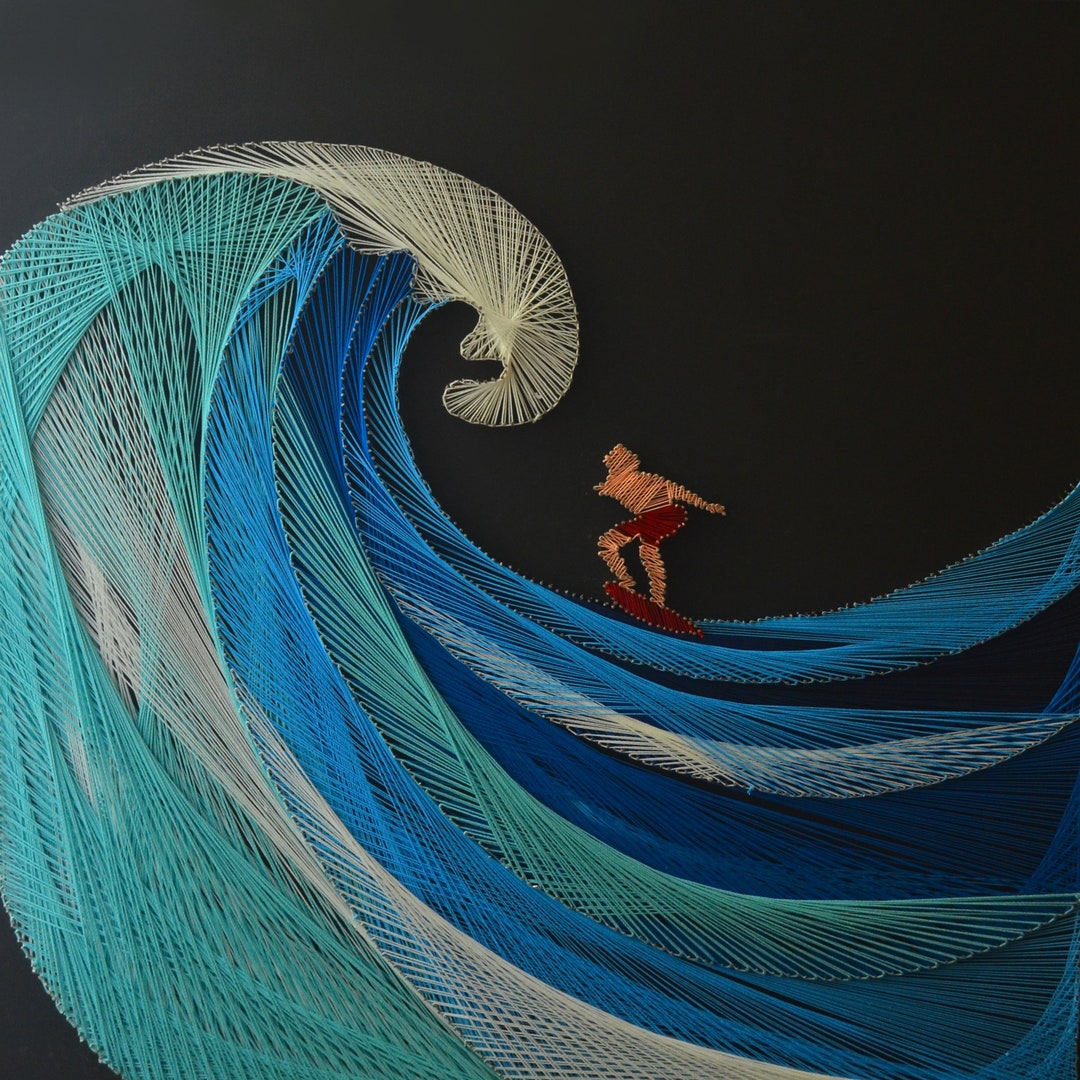 Surf - String Art for Home and Office Decor. - Etsy